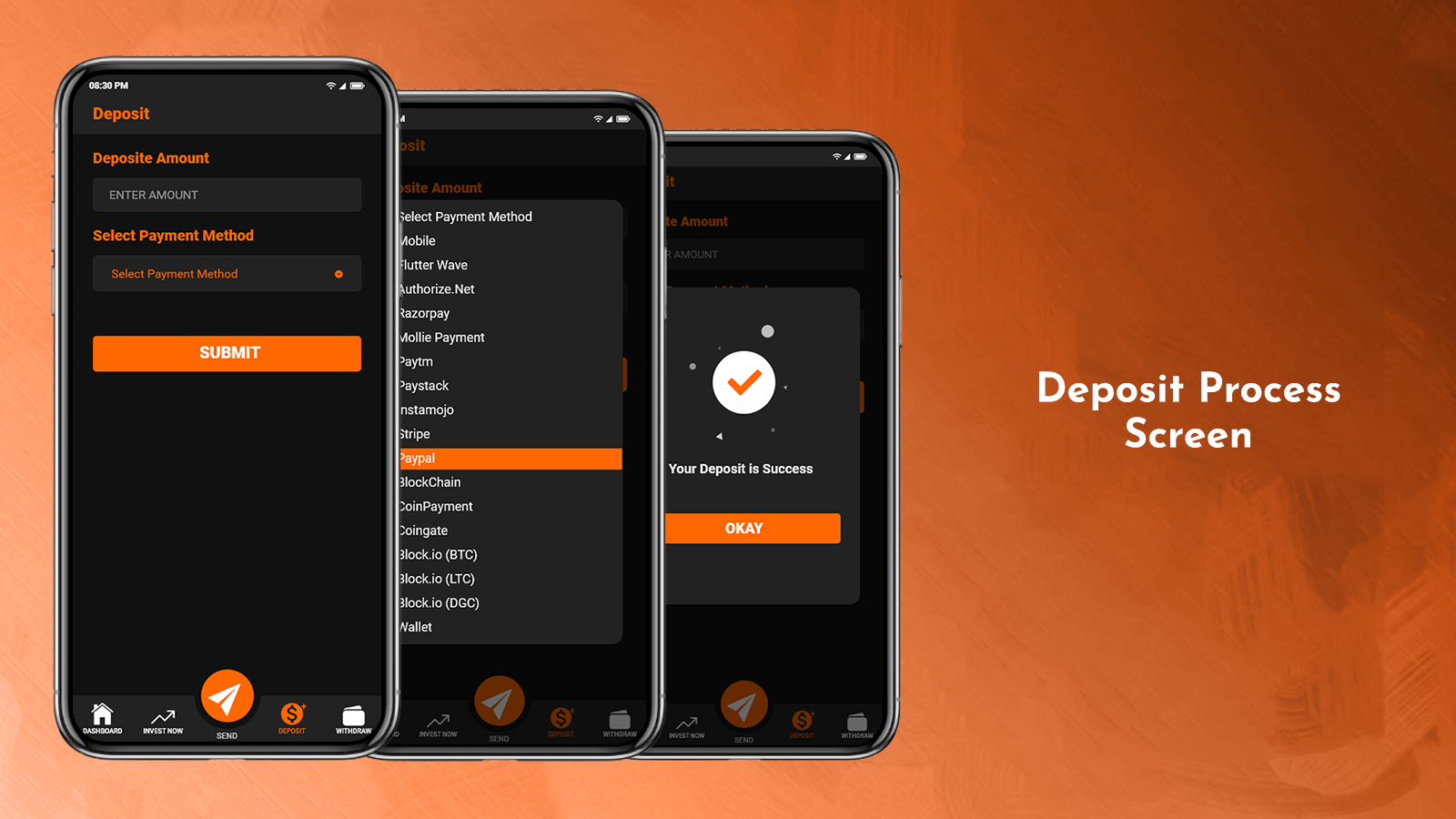 CrypInvest - Cryptocurrency Investment Platform Flutter App UI Kit by AppDevsX